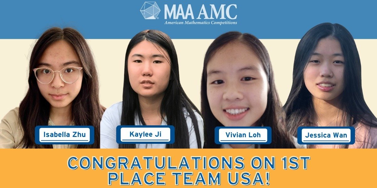 Team USA Earns First Place At 2022 European Girls Mathematical Olympiad